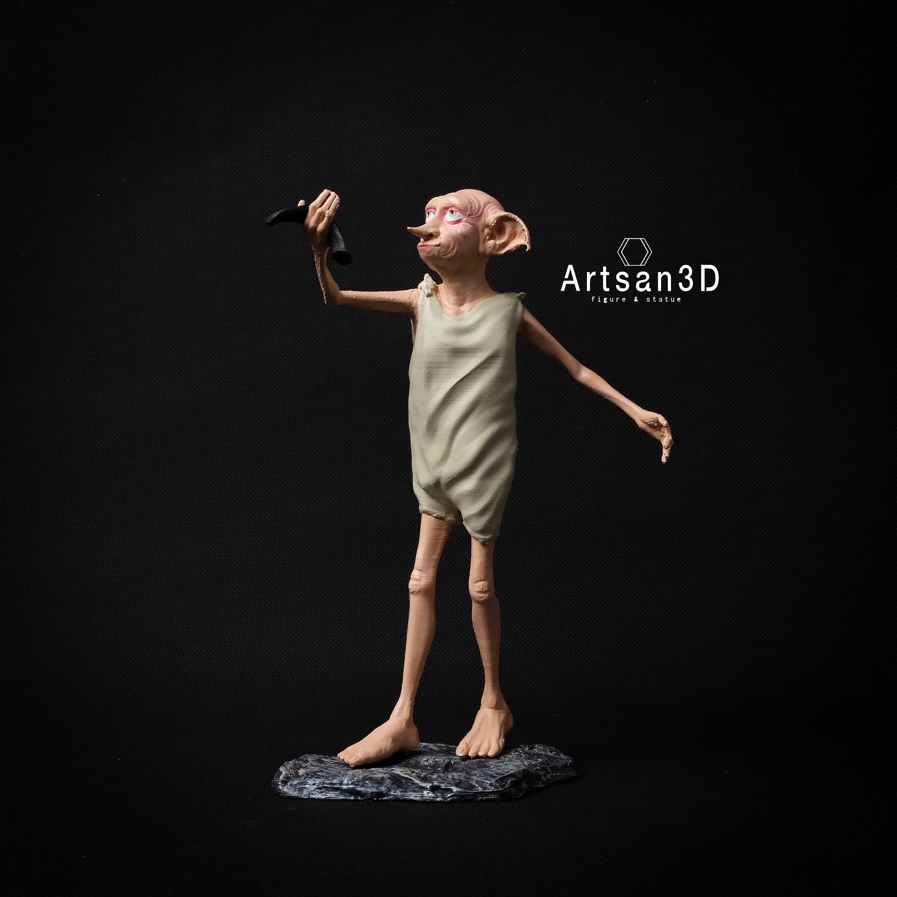 Harry Potter Dobby Figure, 3D Printed, Handmade Painting - Etsy
