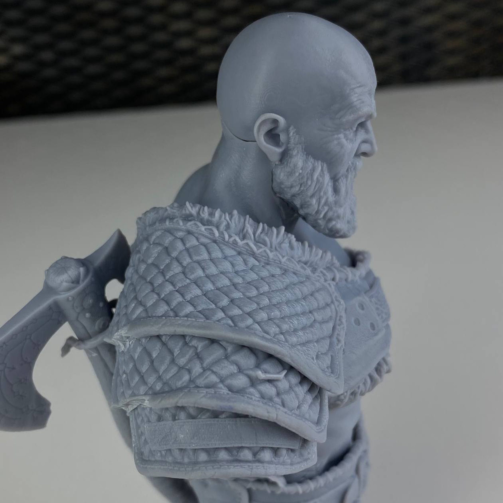 Kratos Resin Cosplay Figure, God of War Kratos Bust, Video Game Figure ...