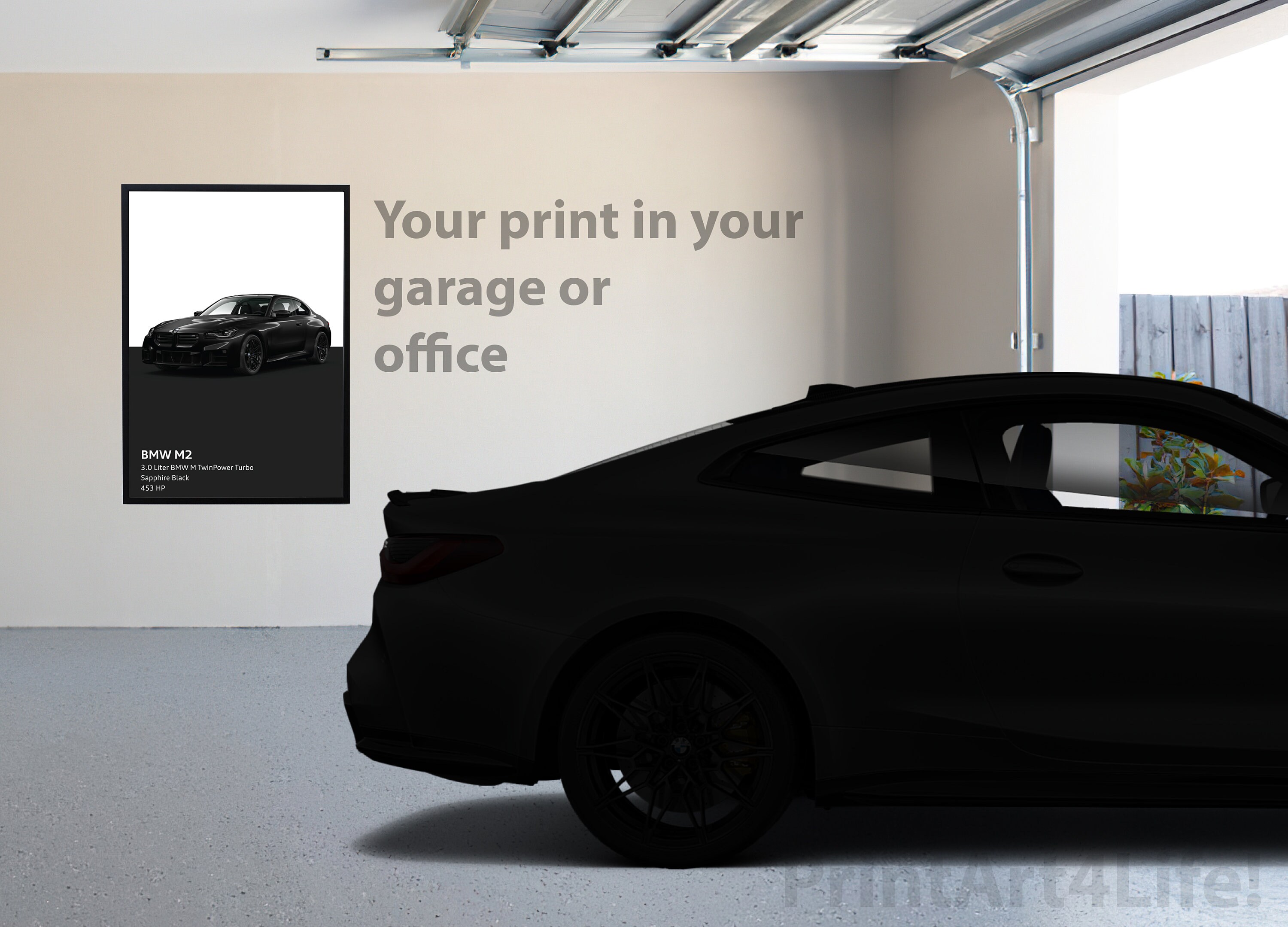 BMW M2 Coupe 2024 Print #3 | Sapphire Black | Available Custom for Your ...