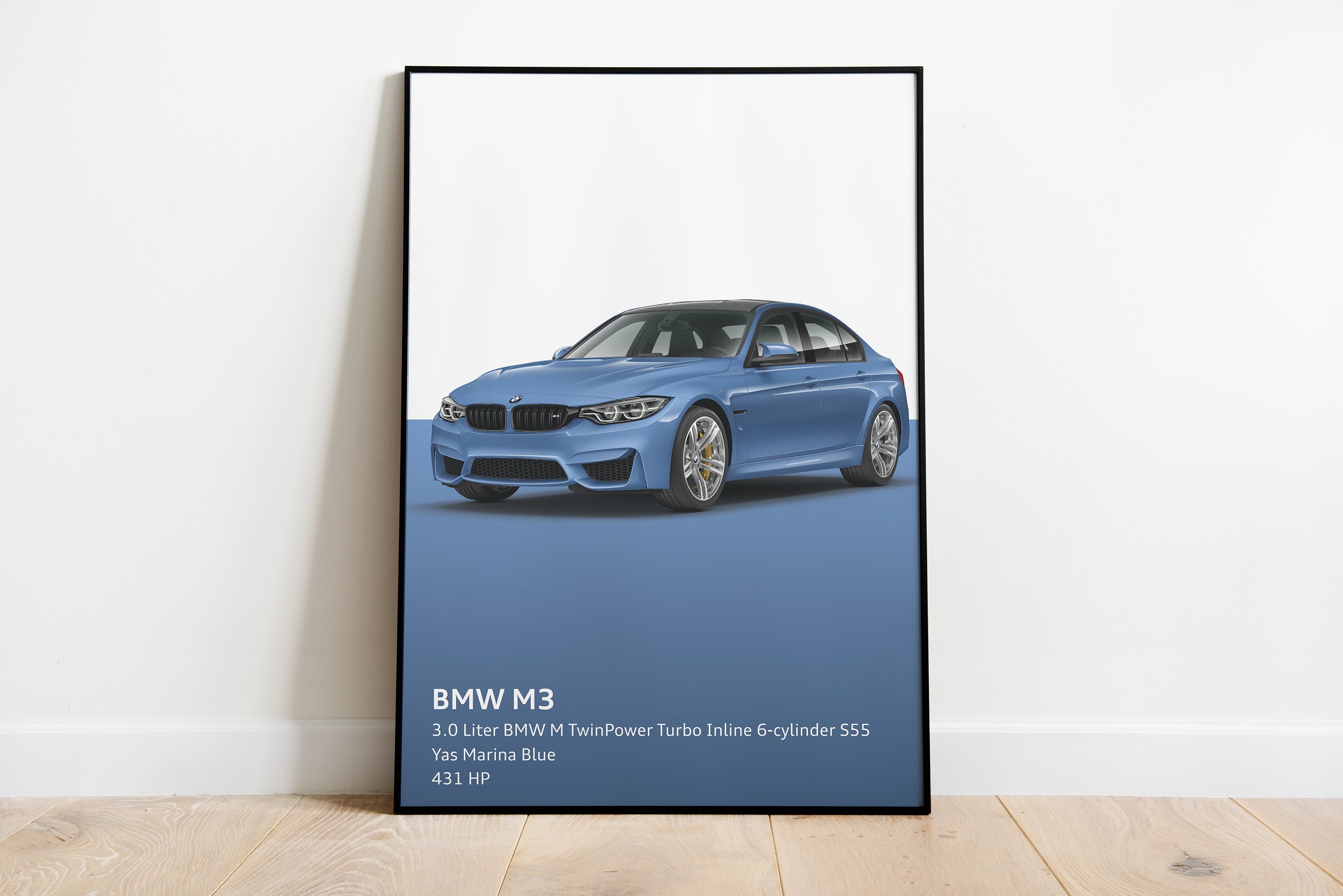 BMW M3 F80 LCI Individual Model | Digital Download | Poster Art | YAS ...
