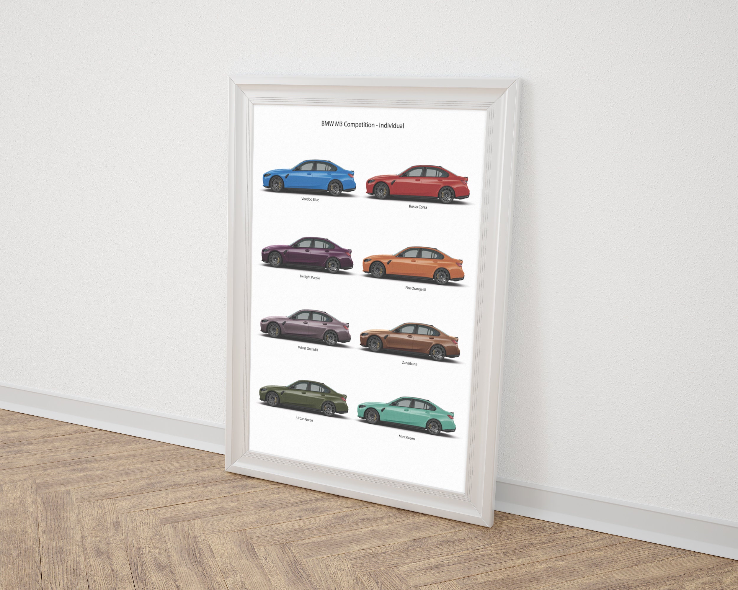 BMW M3 Individual Colors | Digiral Print Art | BMW G80 Competition ...