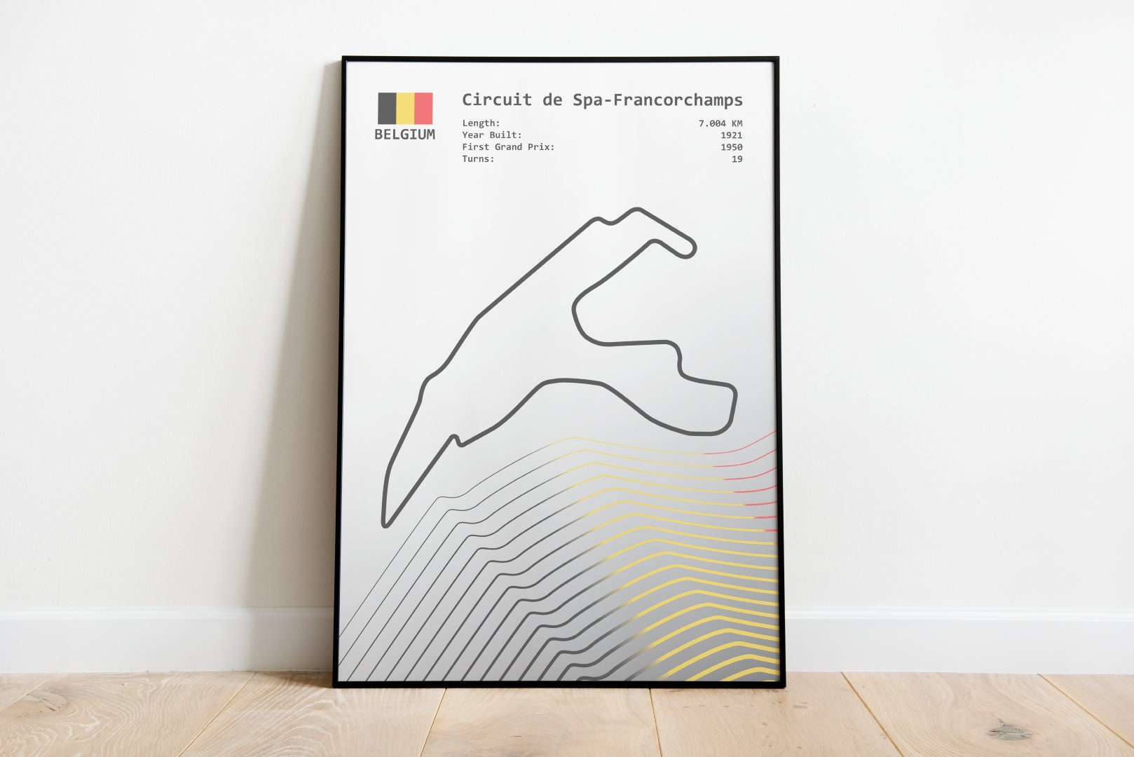 Spa Francorchamps Circuit F1 Print Art Poster F1 2023 - Etsy