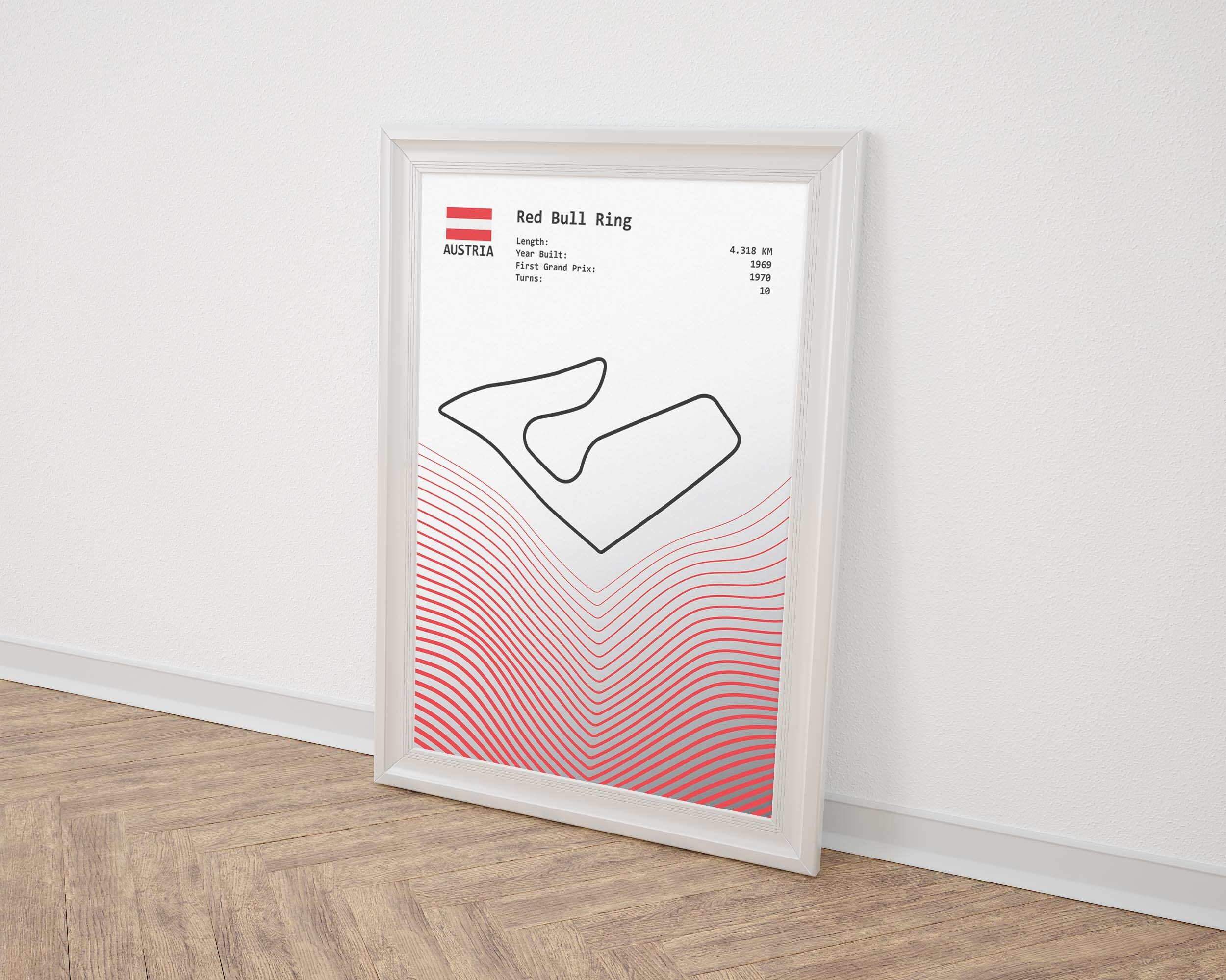 Redbull Ring Circuit Formula 1 Poster Digital Print Art Poster F1 2023 ...