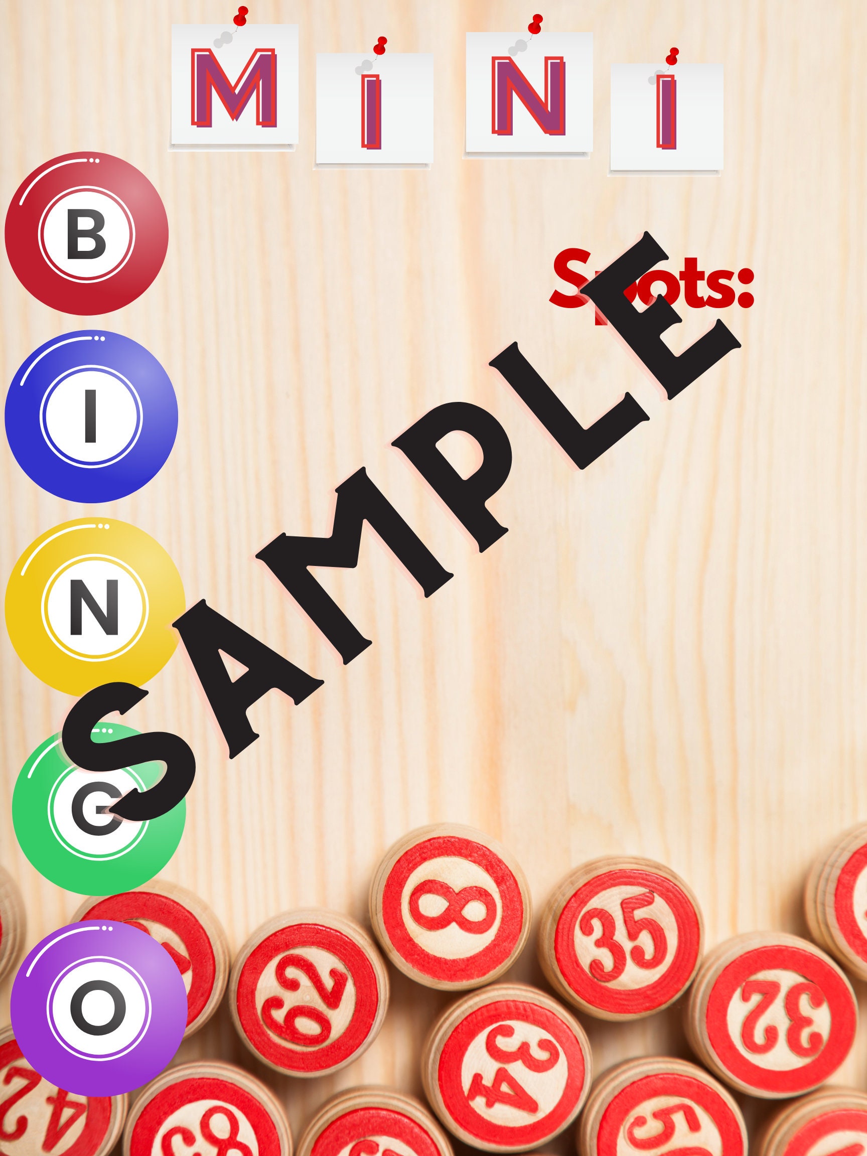 Mini Bingo Game - Etsy