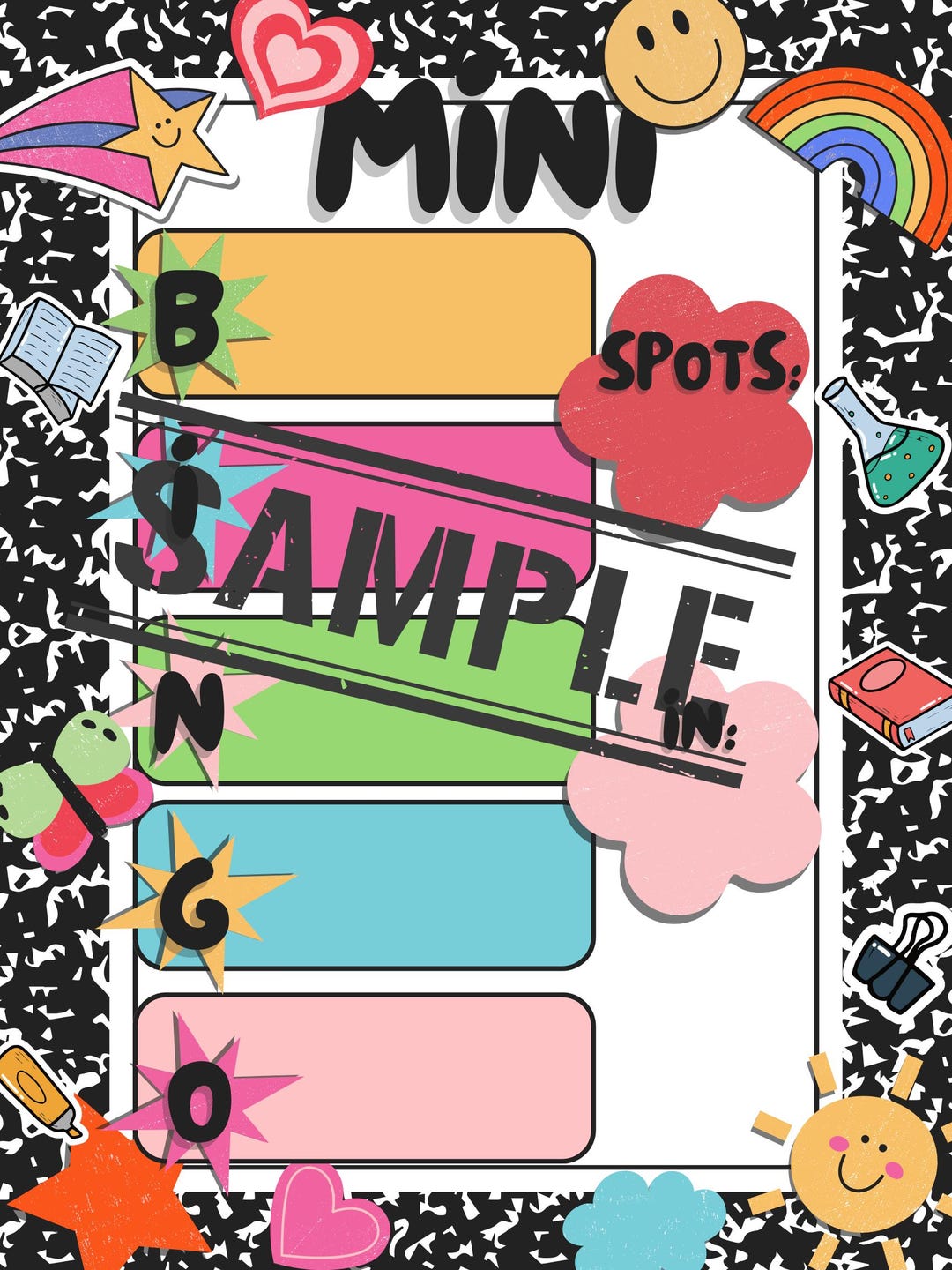 Mini Bingo Board - Etsy