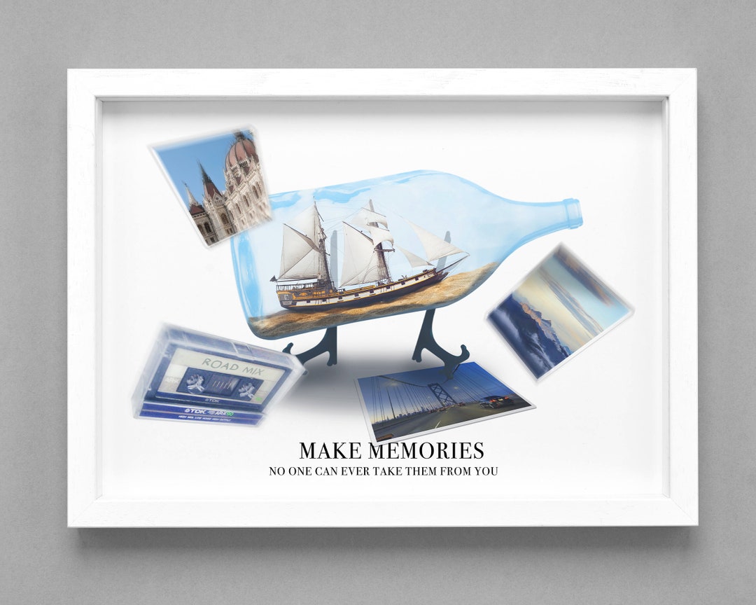 Memories in a Bottle, Printable Poster, Downloadable, Instant Art ...