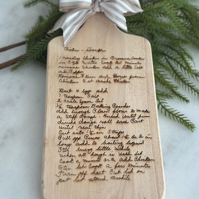 Custom Breadboard Recipe - Etsy