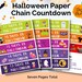 Halloween Paper Chain Countdown - Etsy