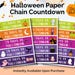 Halloween Paper Chain Countdown - Etsy