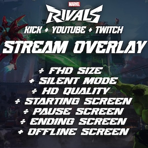 Marvel Rivals Stream Overlay Package | HD Quality | Twitch, Kick ...