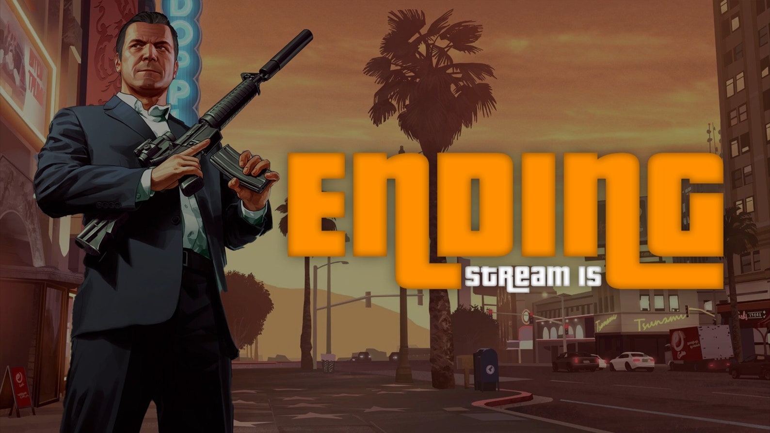 GTA V Fivem Orange Big Twitch Stream Overlay GTA Animated Twitch ...