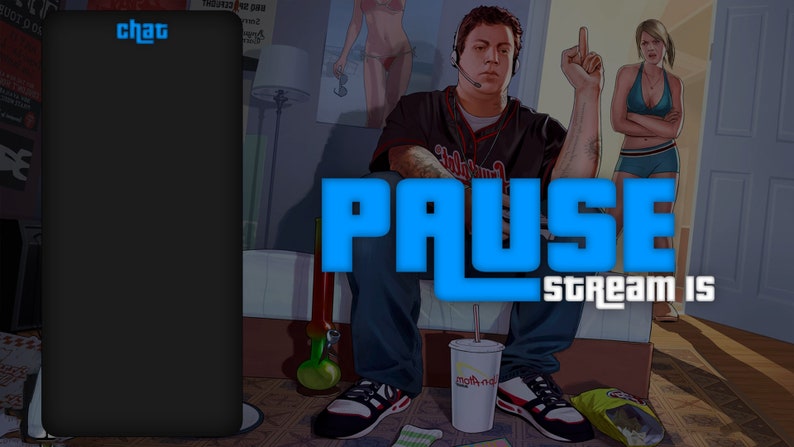 GTA V Fivem Blue Twitch Stream Overlay GTA Animated Twitch Overlay ...