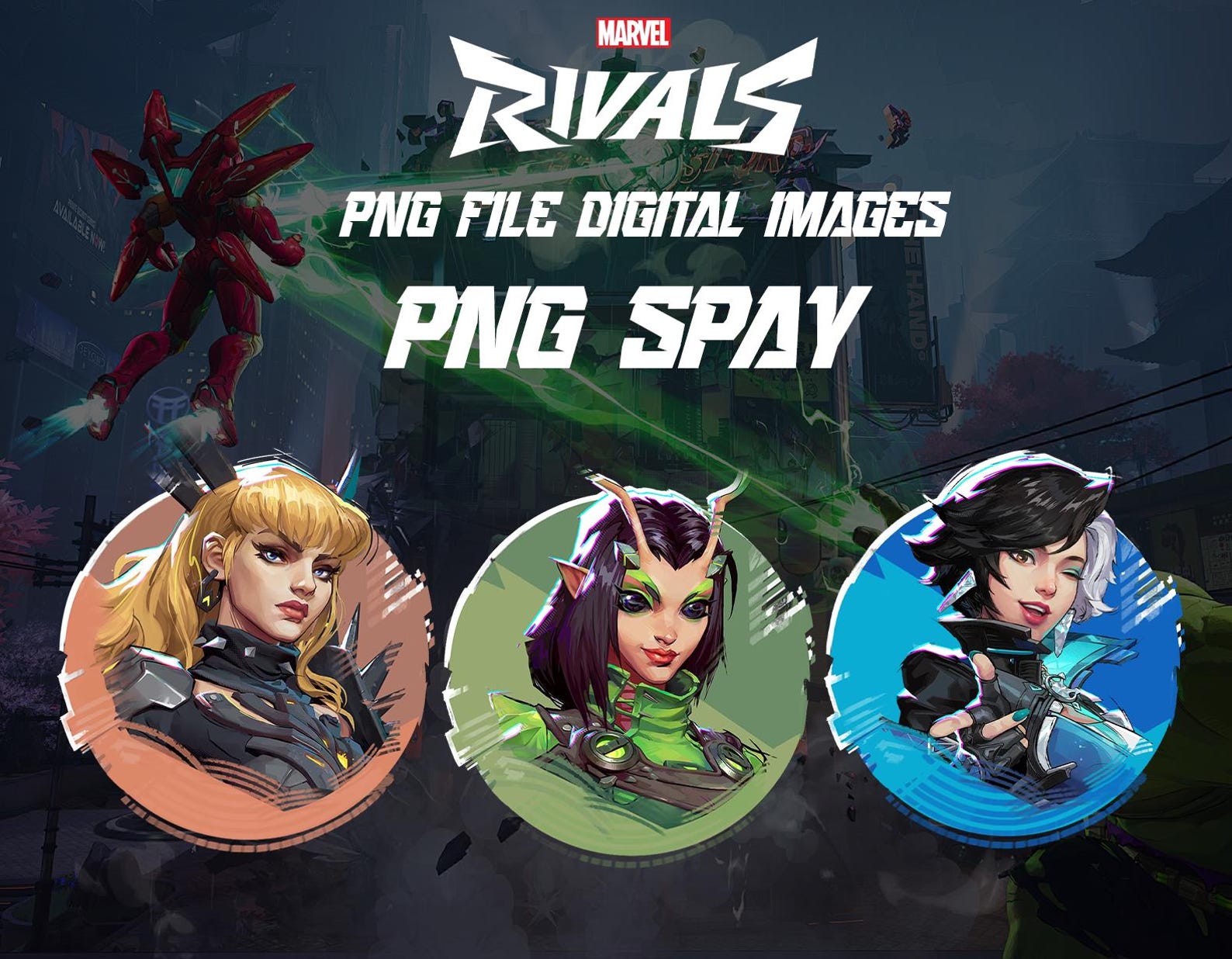 Marvel Rivals PNG Digital Images | 140+ Heroes, Villains & Items ...