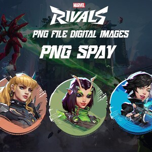 Marvel Rivals PNG Digital Images | 140+ Heroes, Villains & Items ...