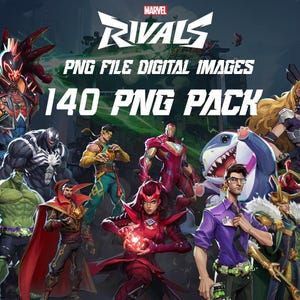 Marvel Rivals PNG Digital Images | 140+ Heroes, Villains & Items ...
