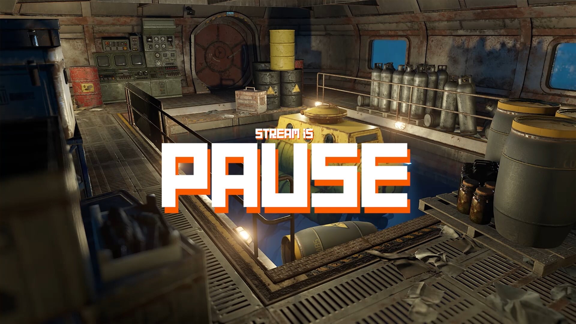 Rust Game Orange Animated Twitch Overlay Package Rust Hud Overlay ...