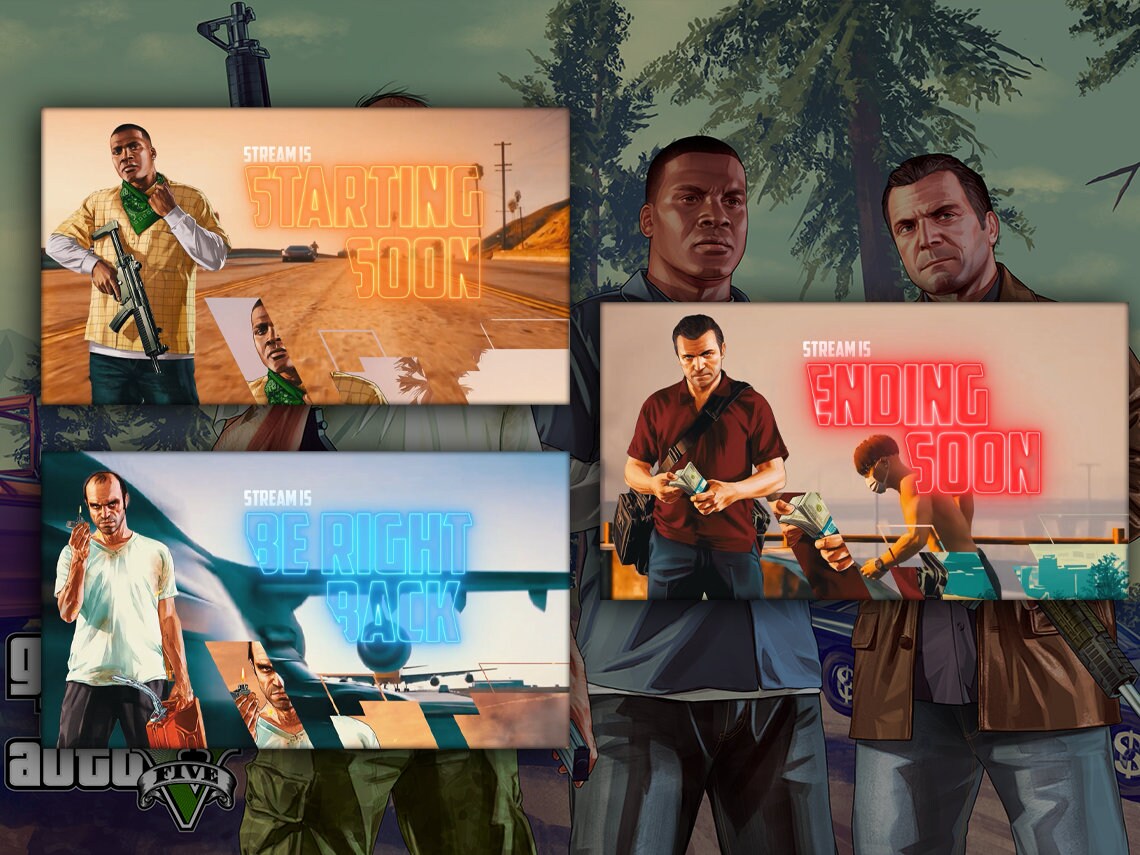 Grand Theft Auto 5 Stream Overlay GTA 5 / Fivem Animated Stream Overlay ...