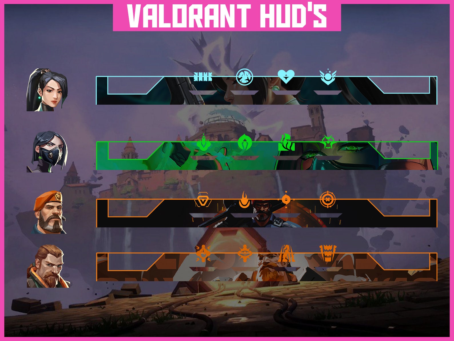 Waylay Update | Valorant Hud Overlay | Waylay + 27 Agent Stream Overlay ...