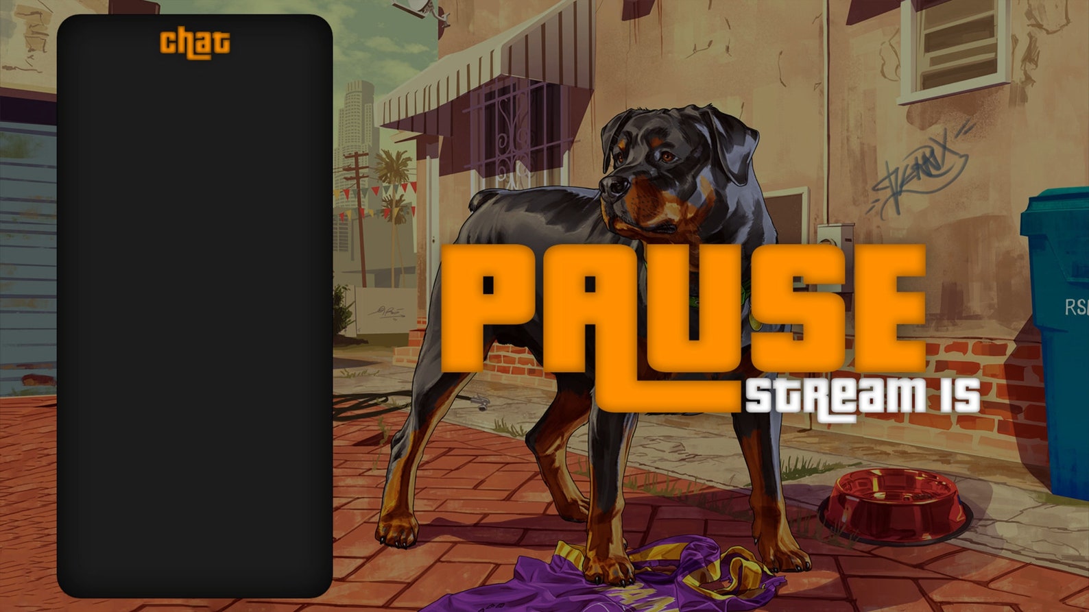 GTA V Fivem Orange Big Twitch Stream Overlay GTA Animated Twitch ...