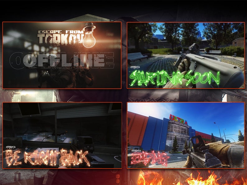 Escape From Tarkov Animated Stream Pack | Starting, Pause, Ending ...