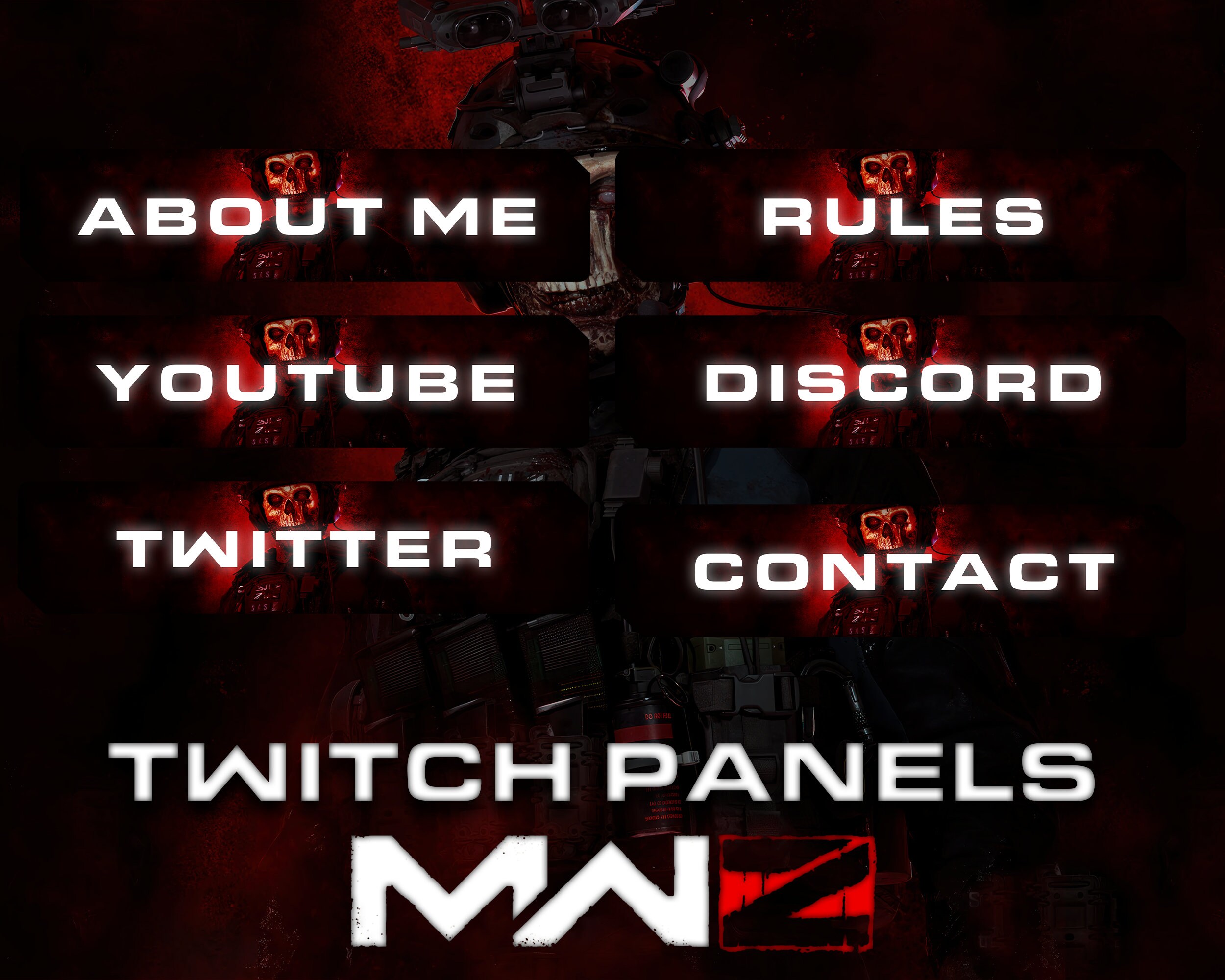 Modern Warfare III Zombies Stream Overlay /animated Screens/call of ...