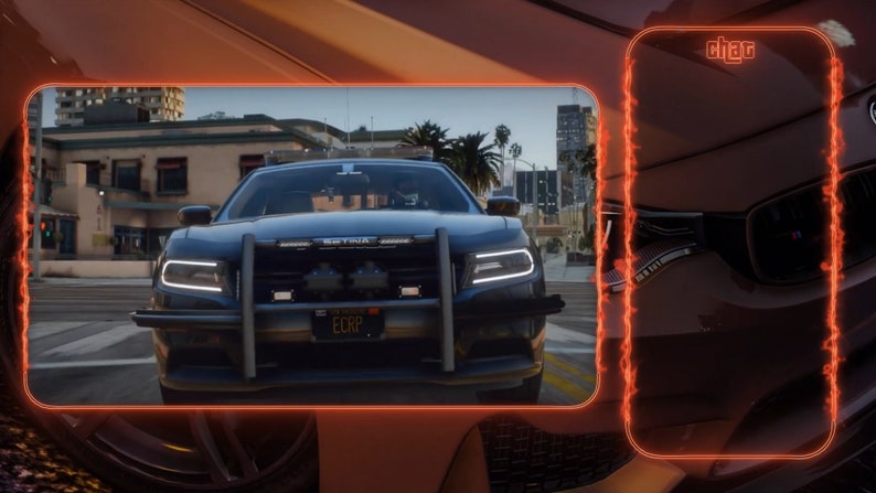 GTA V Fivem Orange Big Twitch Stream Overlay GTA Animated Twitch ...