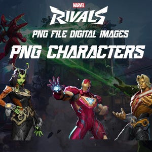 Marvel Rivals PNG Digital Images | 140+ Heroes, Villains & Items ...
