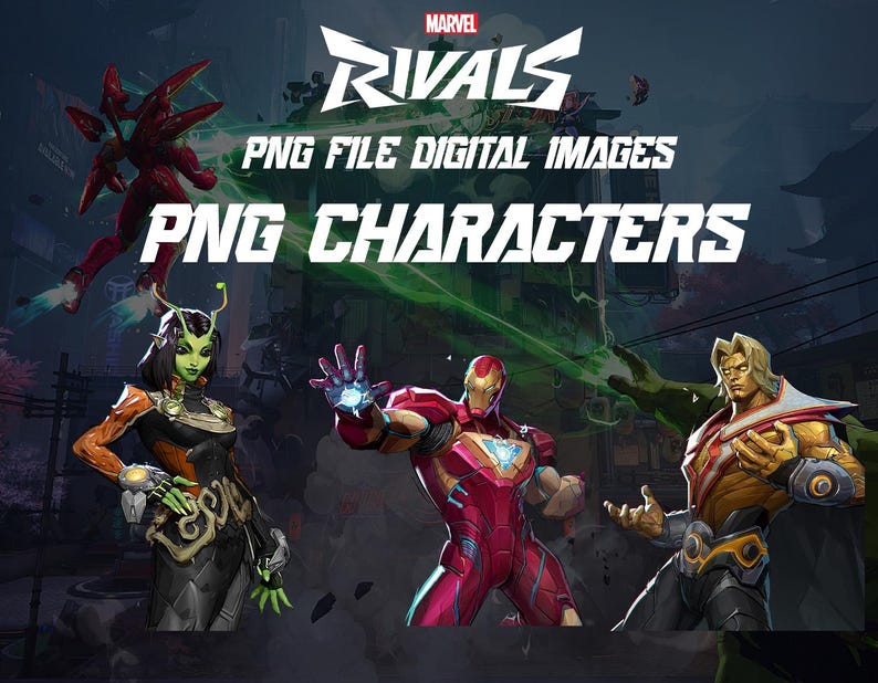 Marvel Rivals PNG Digital Images | 140+ Heroes, Villains & Items ...