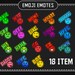 Emoji Stylised 18x Twitch Emotes | Discord | Youtube | Streaming ...