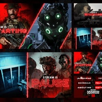 Rust Game Orange Animated Twitch Overlay Package Rust Hud Overlay ...