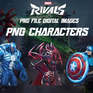 Marvel Rivals PNG Digital Images | 140+ Heroes, Villains & Items ...