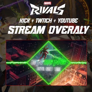 Marvel Rivals Stream Overlay Package | Avengers, Spiderman, Hulk, X-men ...