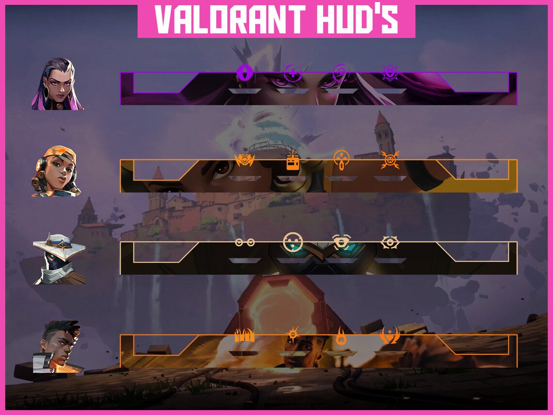 HUD Overlay Valorant Pack Gekko 20 Agent Stream Overlay - Etsy Finland