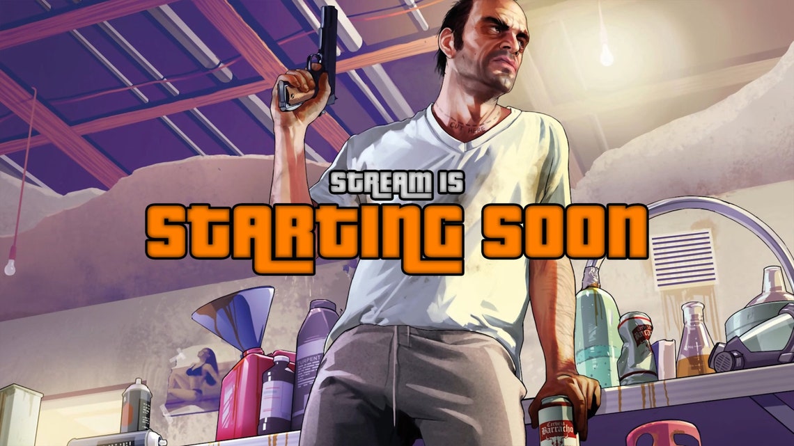 GTA V Fivem Orange Big Twitch Stream Overlay GTA Animated Twitch ...