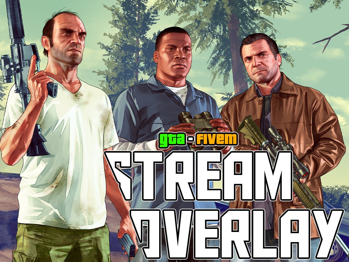 Grand Theft Auto 5 Stream Overlay GTA 5 / Fivem Animated Stream Overlay ...