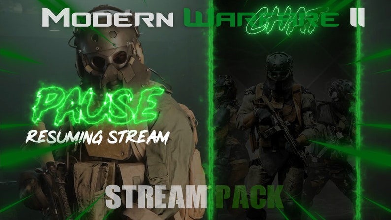 Call of Duty MW2 Modern Warfare 2 Animated Stream Overlay Package MW2 ...