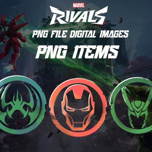 Marvel Rivals PNG Digital Images | 140+ Heroes, Villains & Items ...
