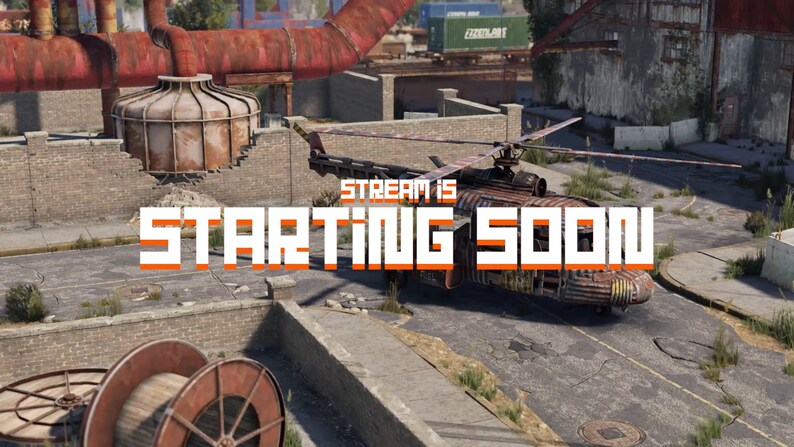 Rust Game Orange Animated Twitch Overlay Package Rust Hud Overlay ...