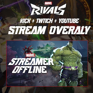 Marvel Rivals Stream Overlay Package Avengers, Spiderman, Hulk, X-men ...