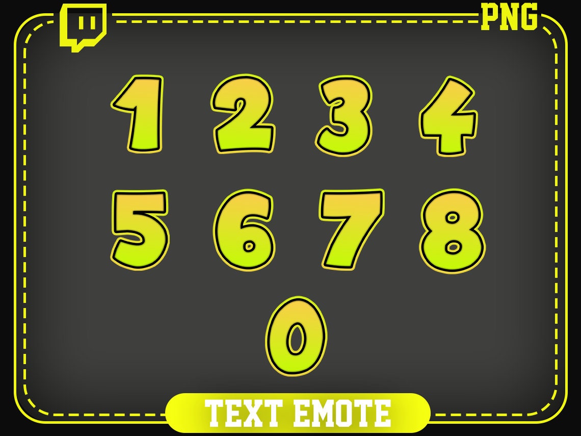 Twitch Text Emotes Package (58x) | Discord | Youtube | Streaming | Cute ...