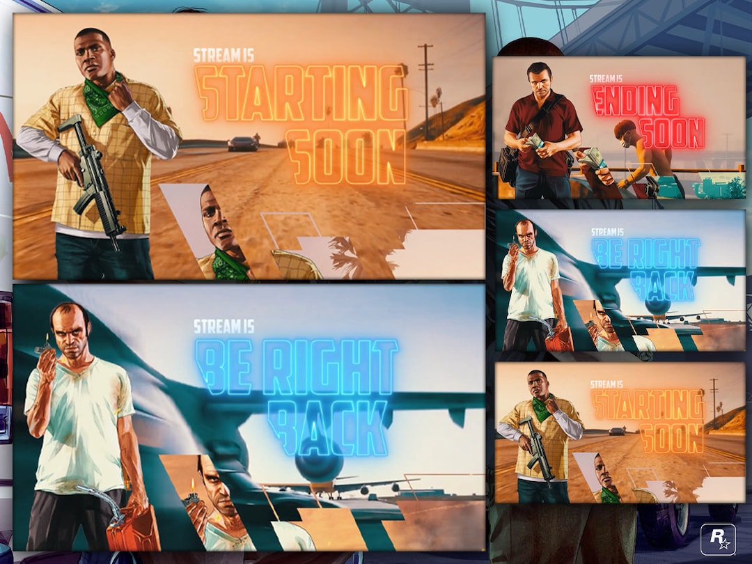 Grand Theft Auto 5 Stream Overlay GTA 5 / Fivem Animated Stream Overlay ...