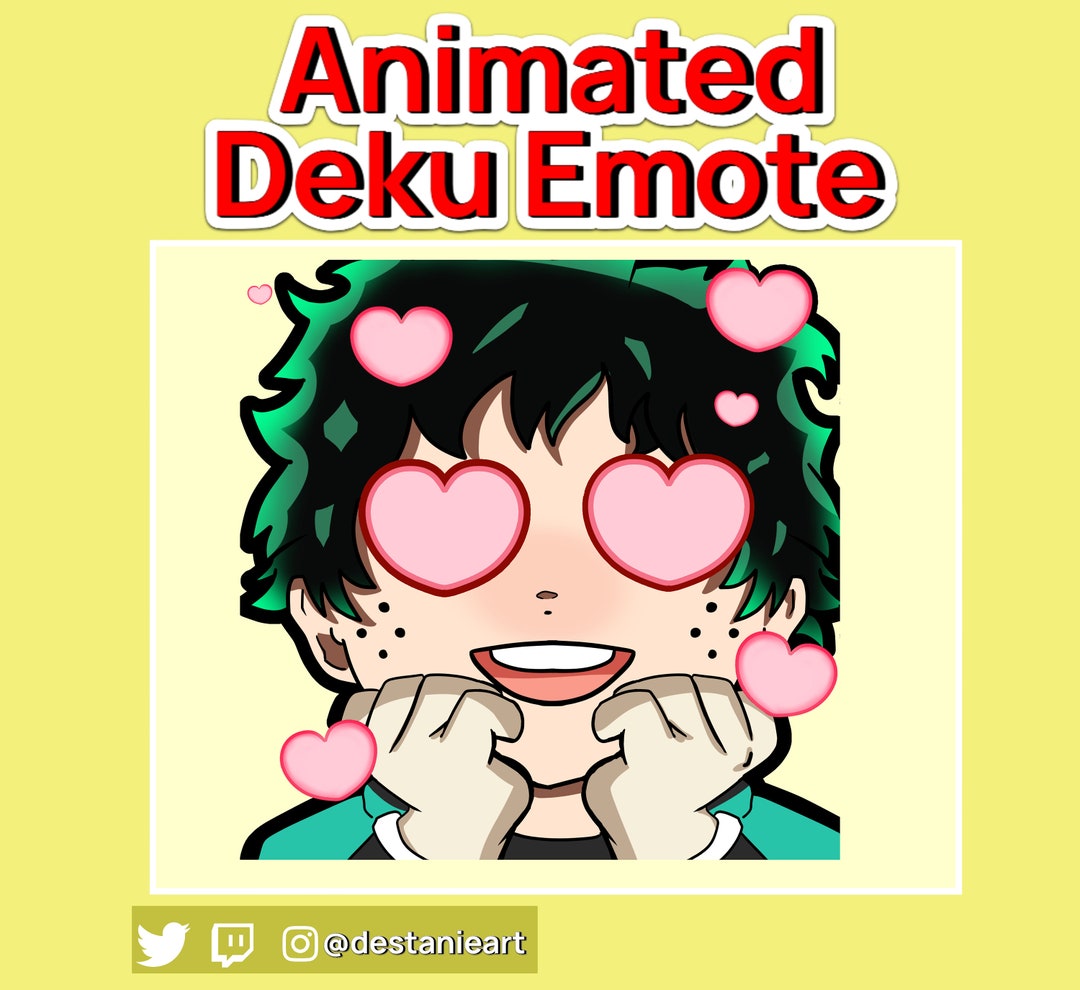 Deku Animated Emote - Etsy