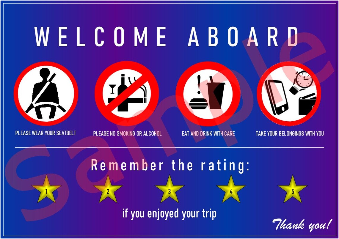 Car Interior Rideshare Sign for Uber, Ola, Didi, Lyft - Etsy