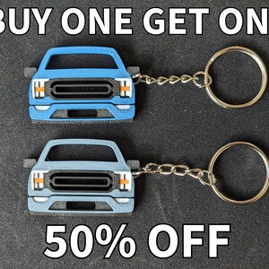 Ford F150 Keychain 17 Colors Custom Matching F-150 Keychain 3D Printed ...
