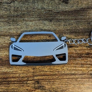 Corvette Keychain 3D Printed Chevrolet C8 Corvette 13 Colors 2020+ - Etsy