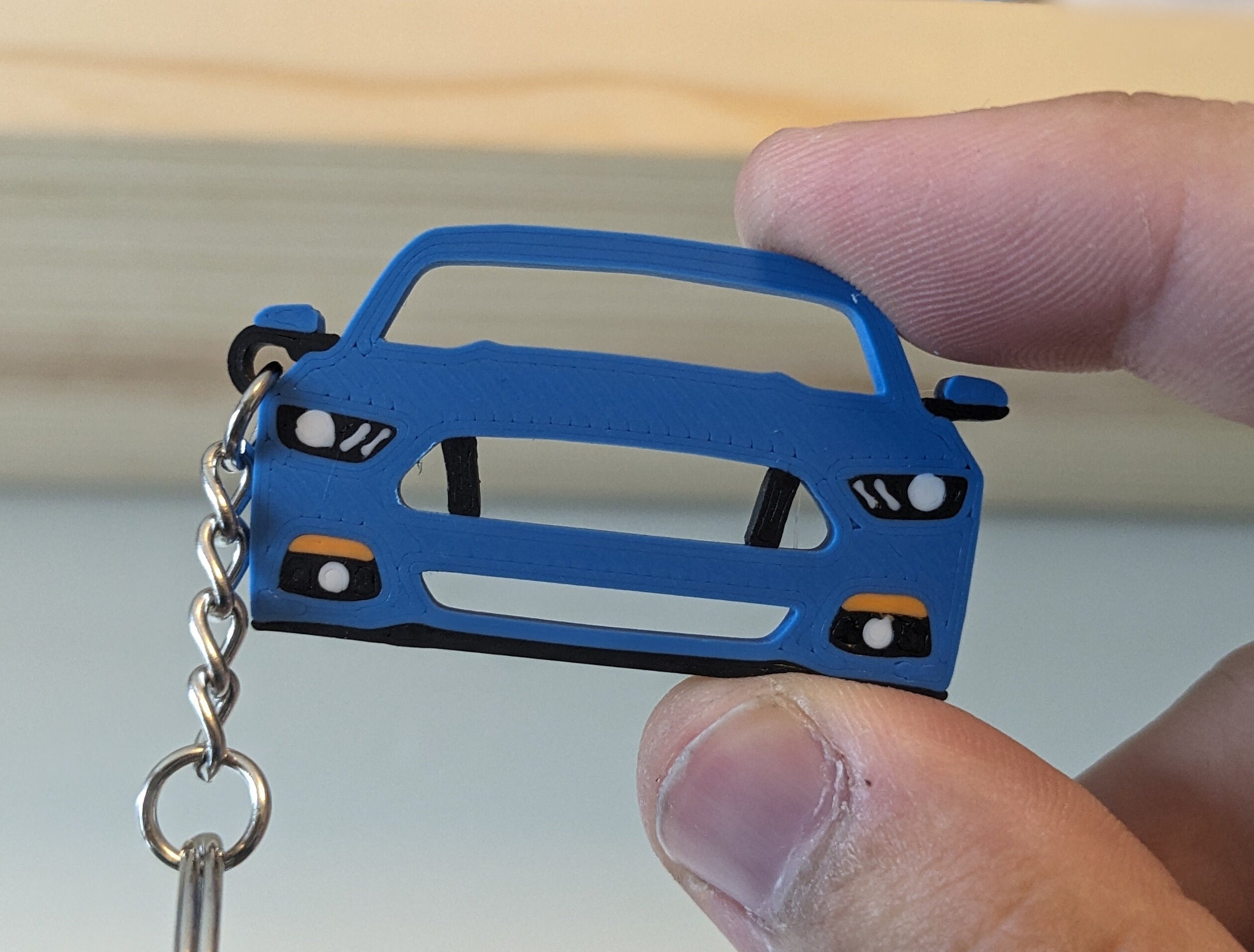 Mustang Keychain Custom Ford S550 15 Colors 3D Printed - Etsy