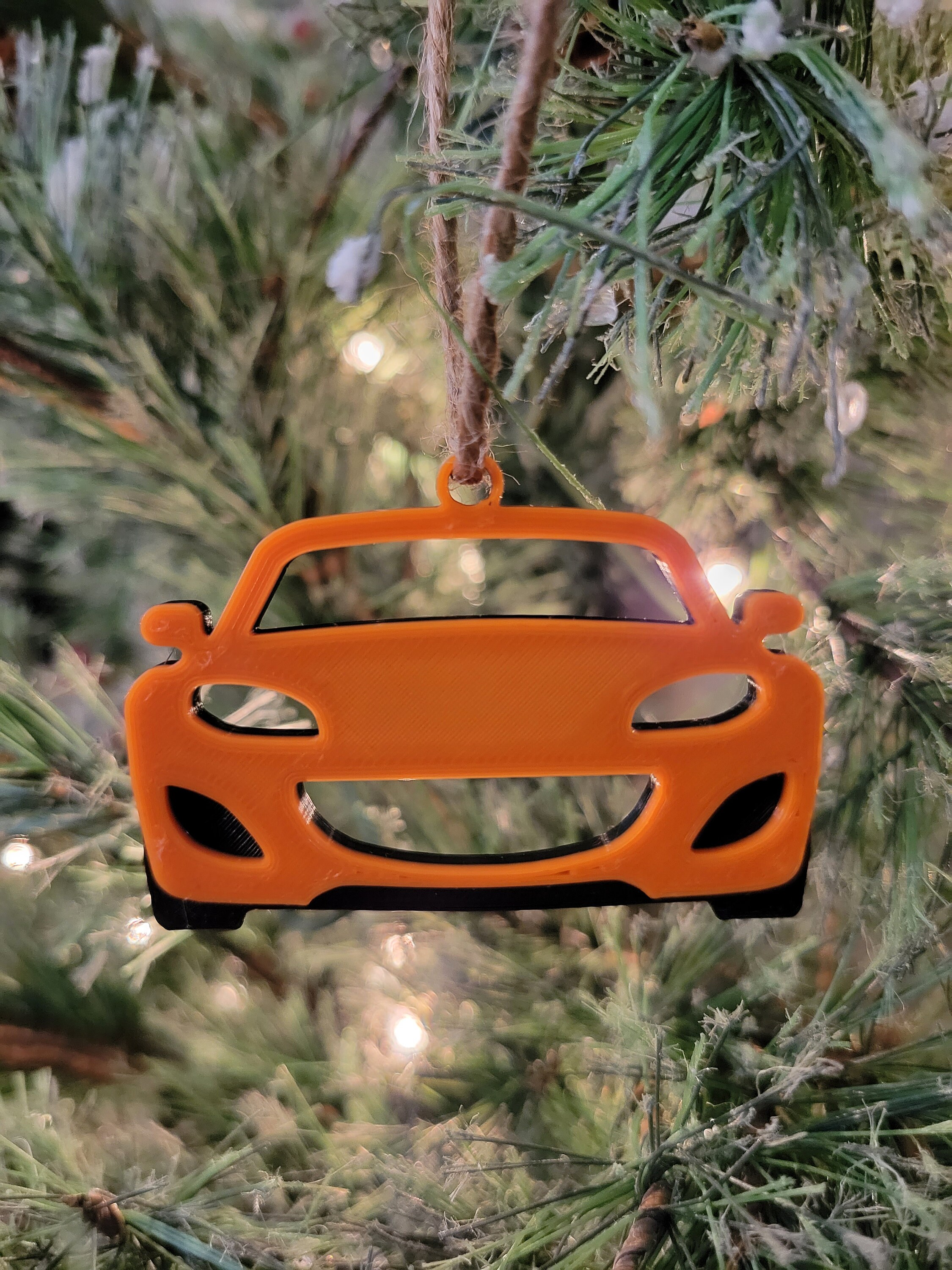 Miata Christmas Ornaments 3D Printed Mazda Miata 13 Colors NC Miata NC1 ...
