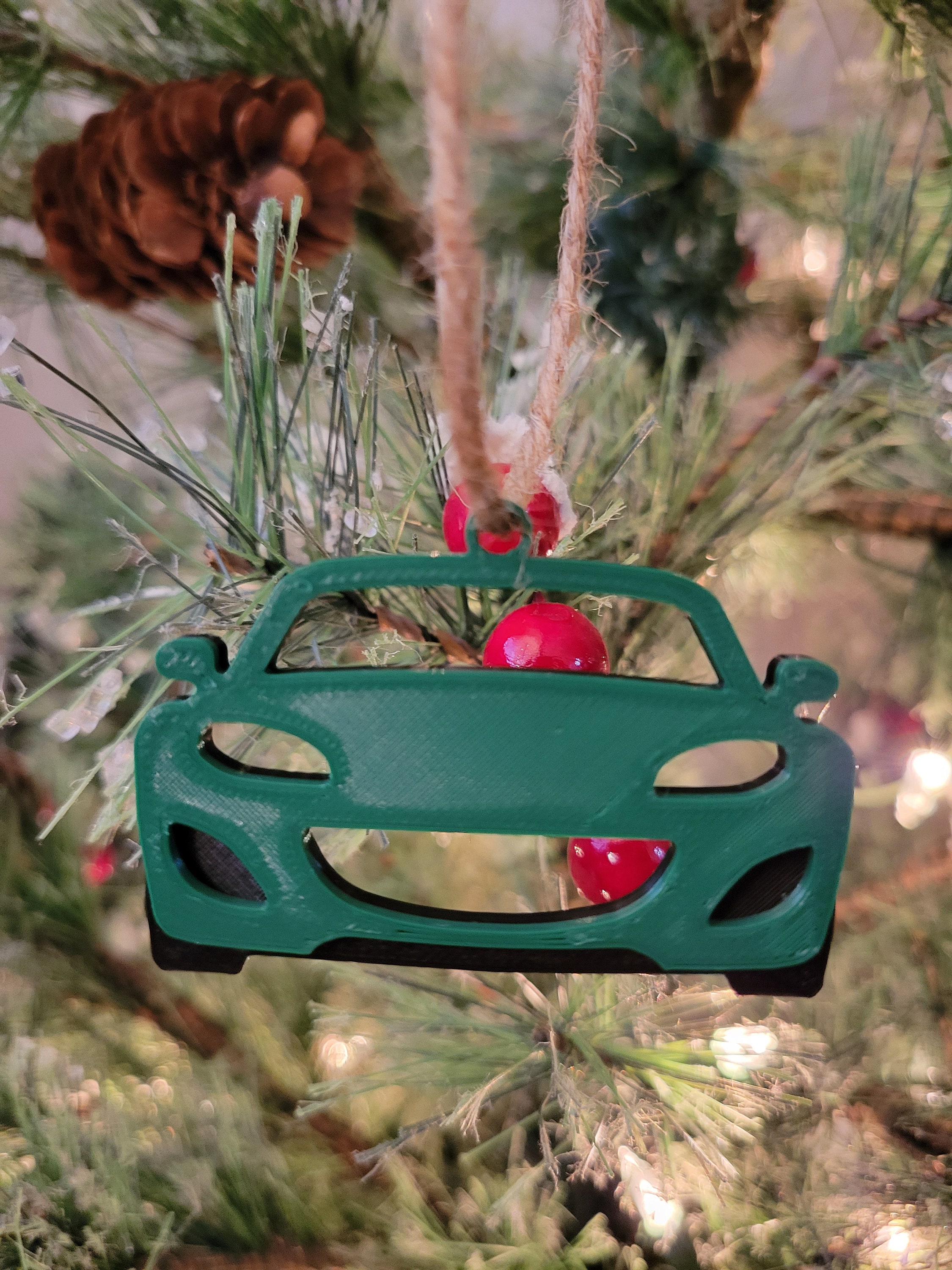 Miata Christmas Ornaments 3D Printed Mazda Miata 13 Colors NC Miata NC1 ...