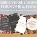 Daily Bible Verse Cards for Mom and Dad, Printable Scripture ...