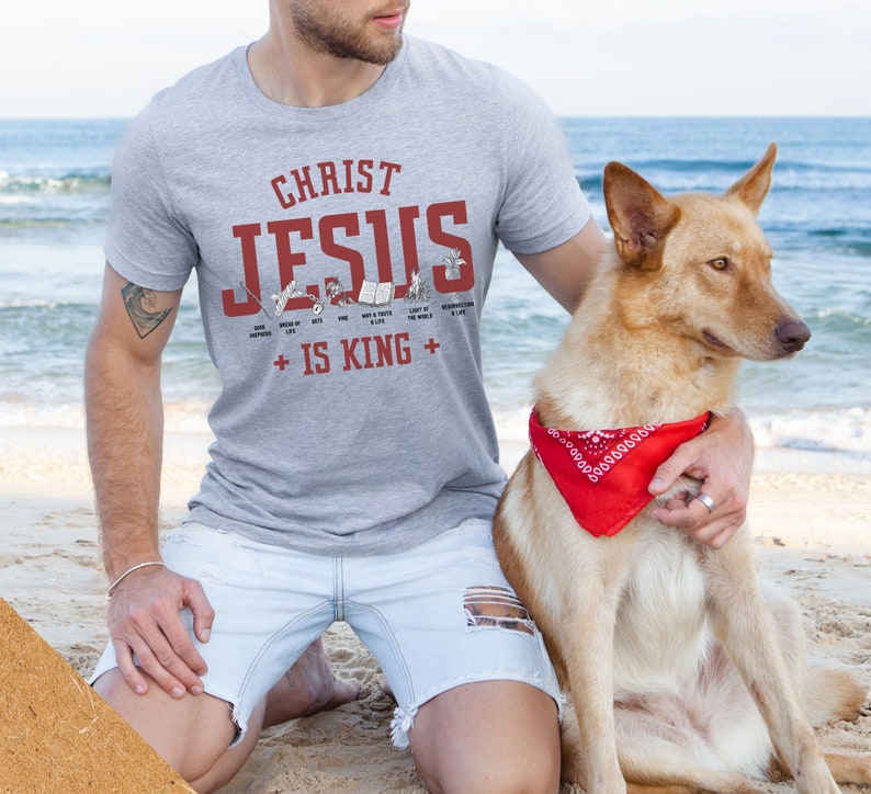 Jesus Christ Shirt for Christian Men, Bible Verse Statement Tee, Gospel ...